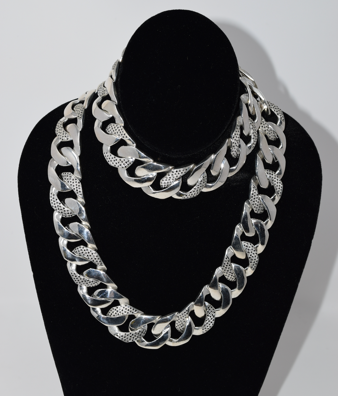 Long Wrap Around Cuban Link Chain with Black Diamond Pavé – ANN DEXTER ...